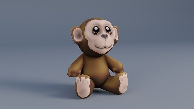 3D model Monkey Toy VR / AR / low-poly | CGTrader