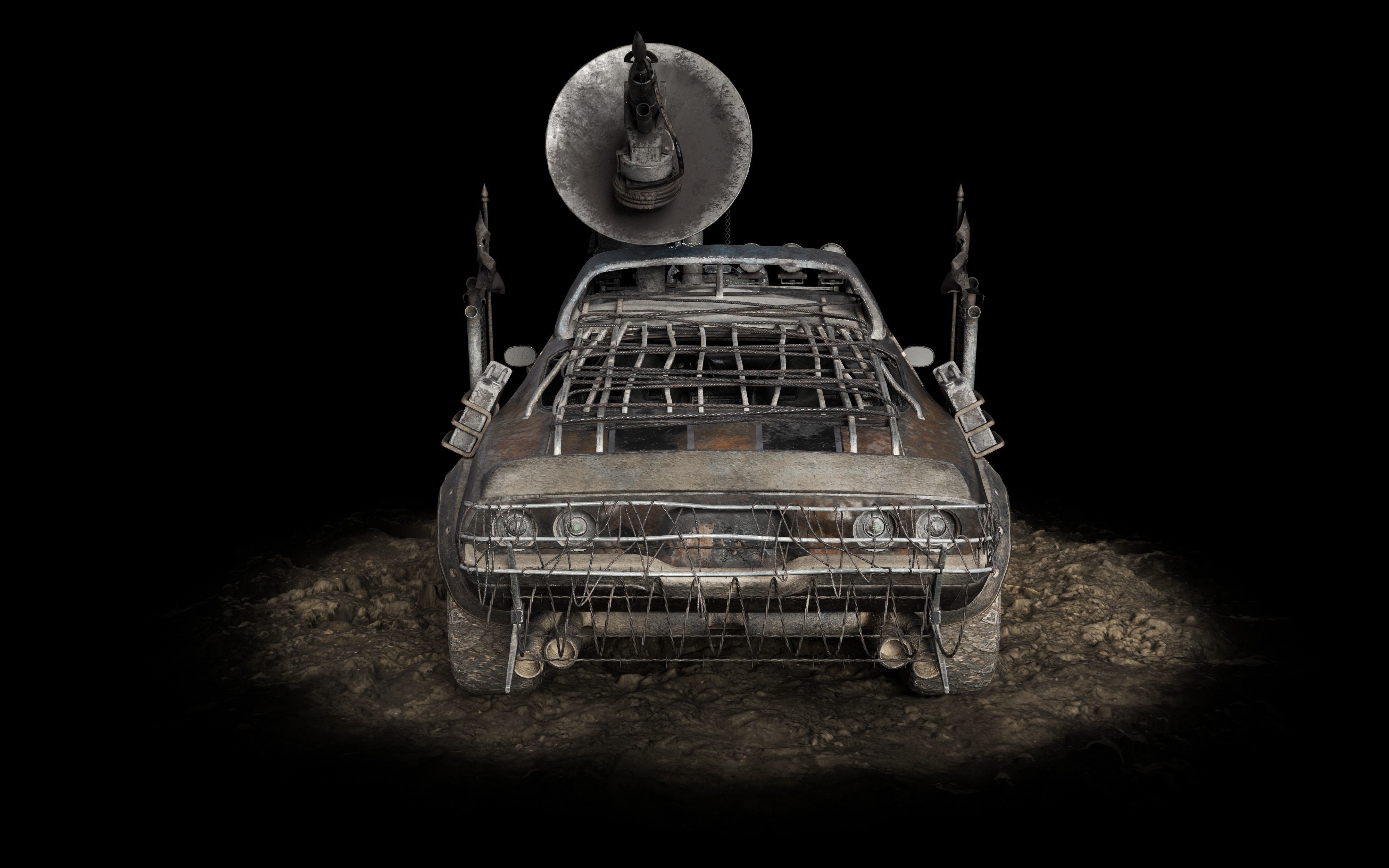 3D model Post Apocalyptic Camaro VR / AR / low-poly | CGTrader