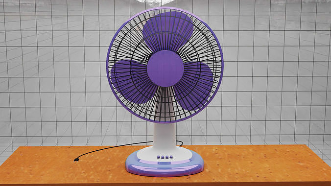 3D model Animated table fan VR / AR / low-poly | CGTrader