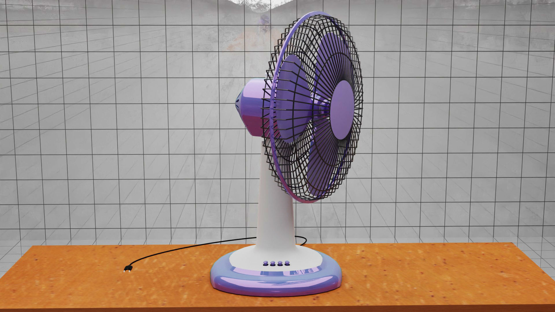 3D model Animated table fan VR / AR / low-poly | CGTrader
