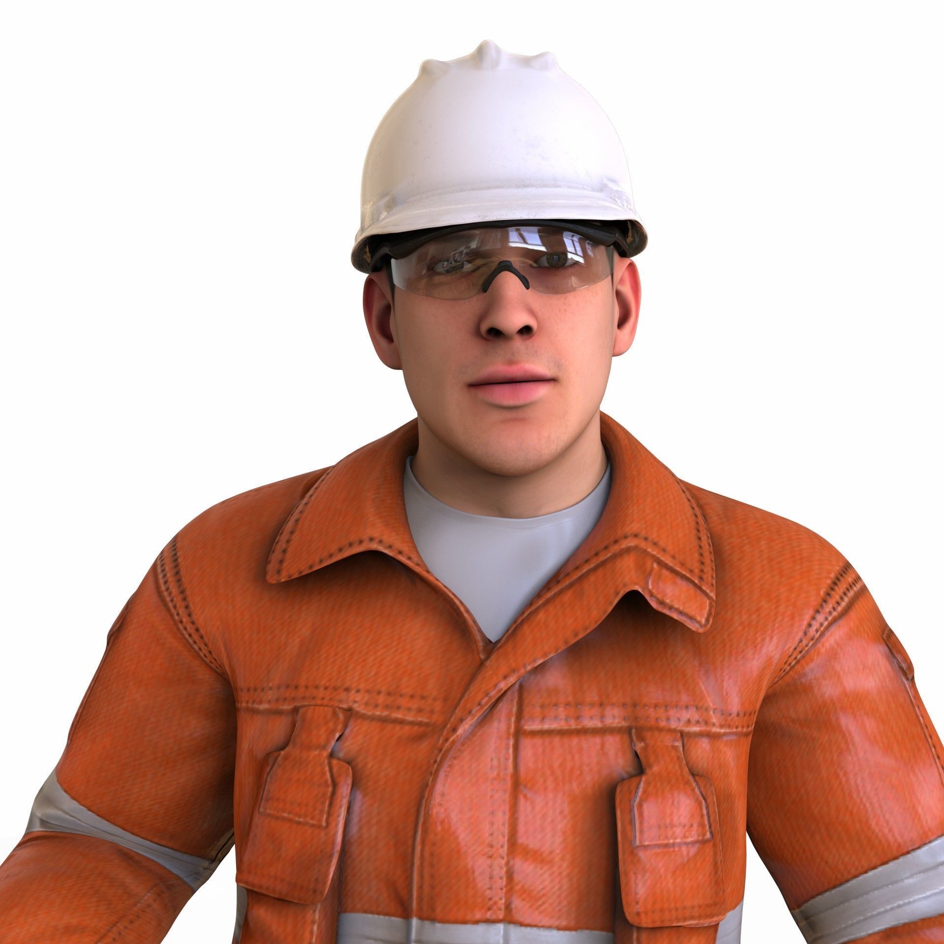 3D model Worker Man rigged Animated VR / AR / low-poly | CGTrader