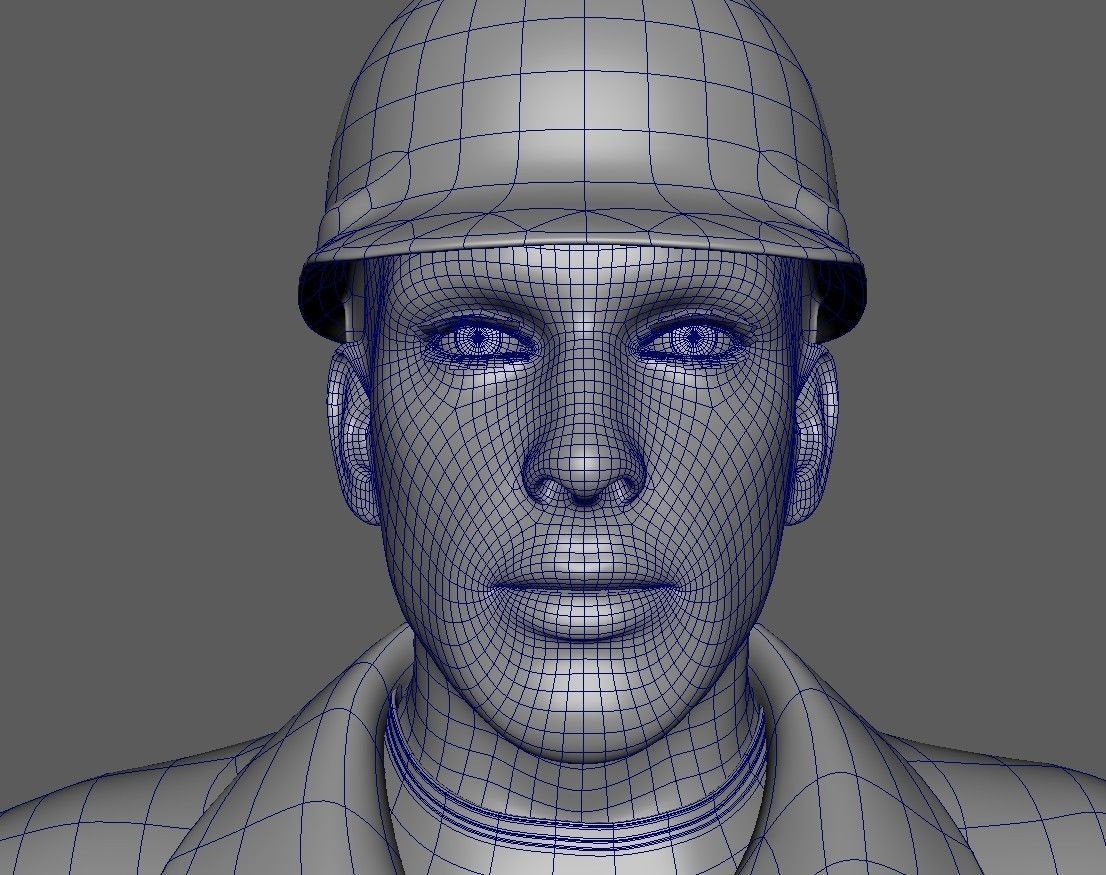 3D model Worker Man rigged Animated VR / AR / low-poly | CGTrader