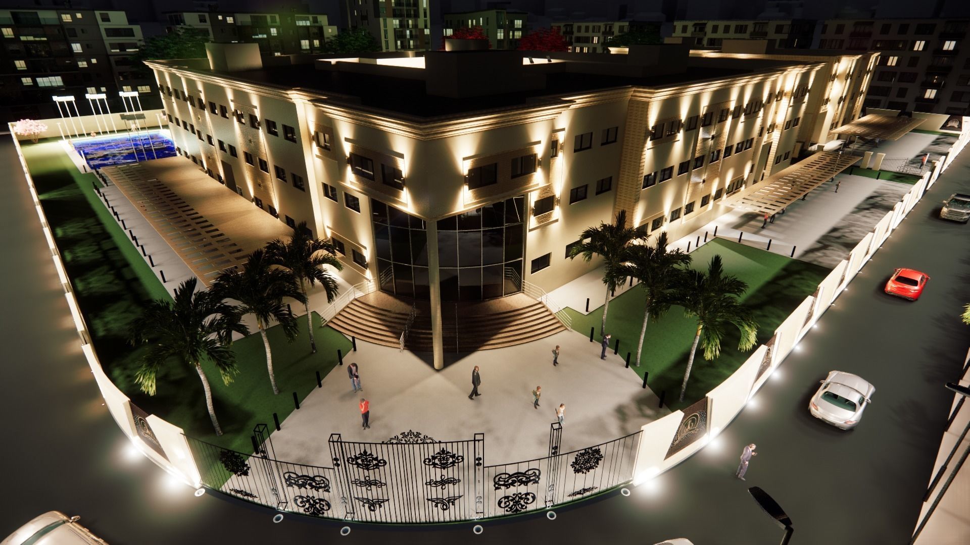 School-School Building-university building 3D model 3D model | CGTrader