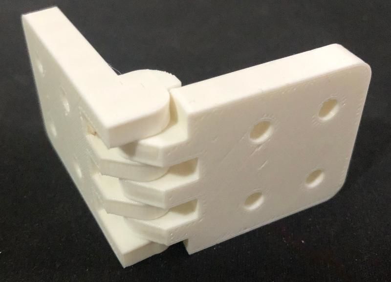 hinge max 90 degrees angle 3D model 3D printable | CGTrader