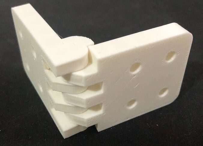 hinge max 90 degrees angle 3D model 3D printable | CGTrader