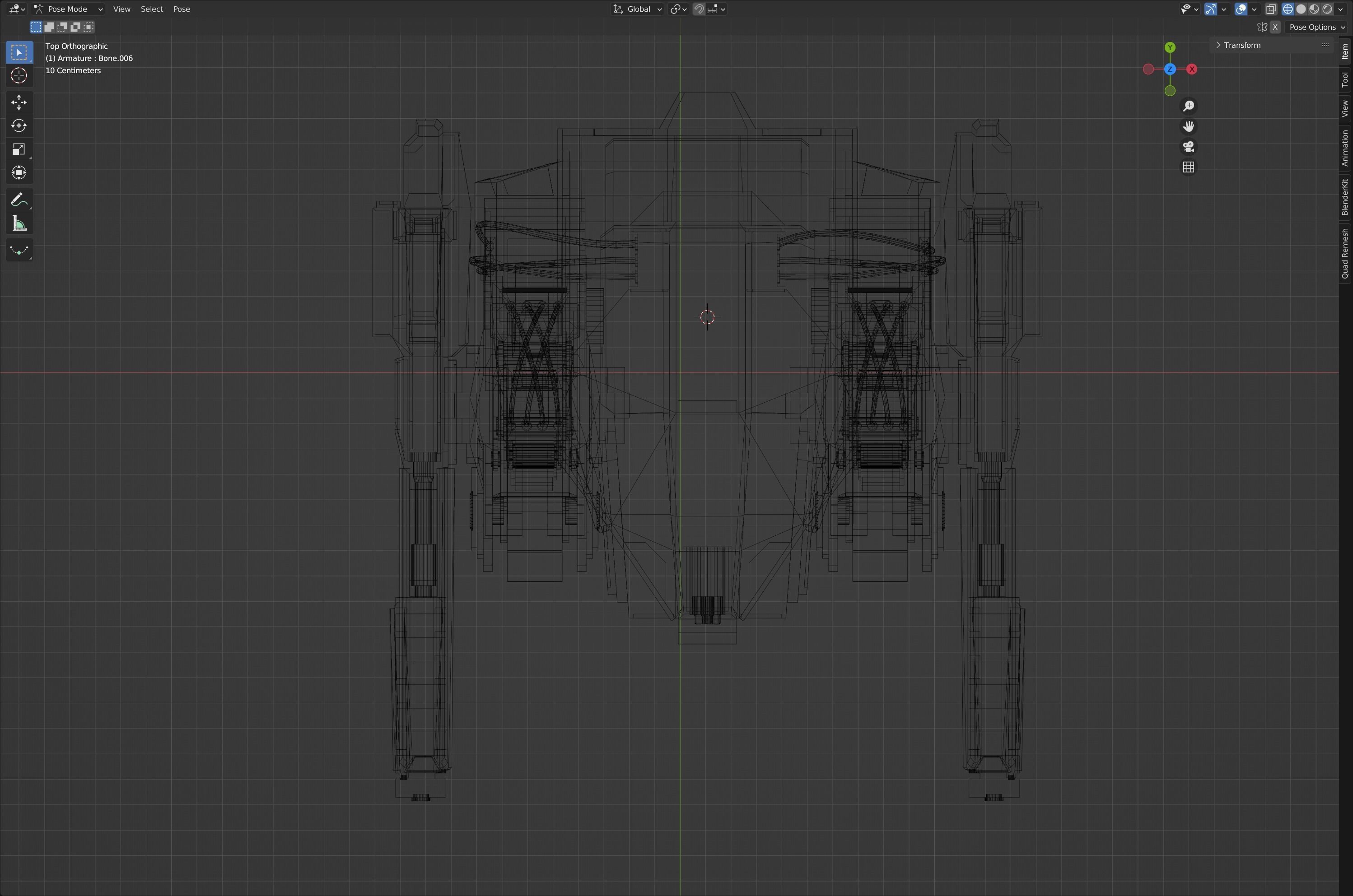 3D model Model of Red Lowpoly Japan Mech EDITABLE VR / AR / low-poly ...