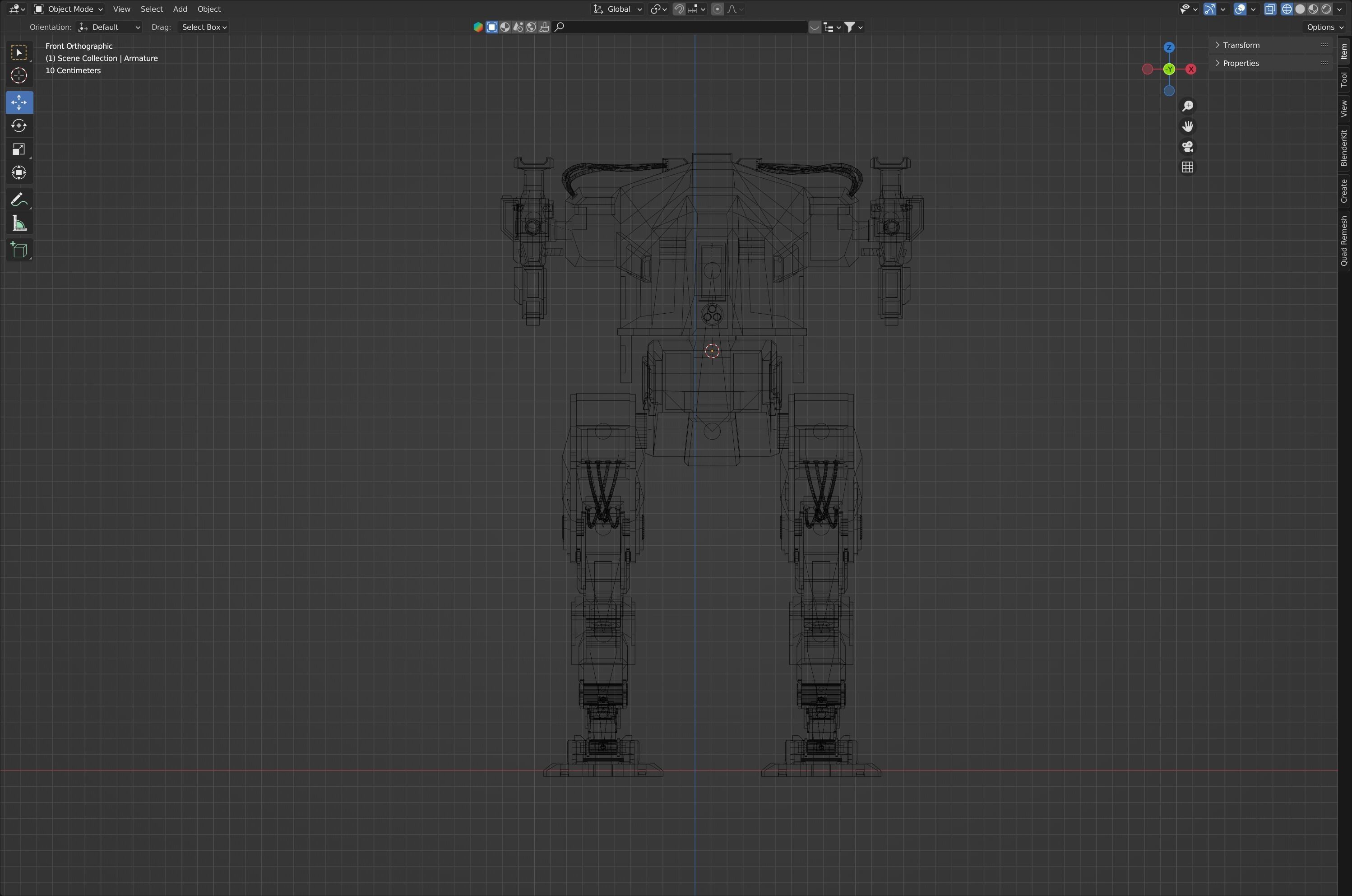 3D model Model of Red Lowpoly Japan Mech EDITABLE VR / AR / low-poly ...
