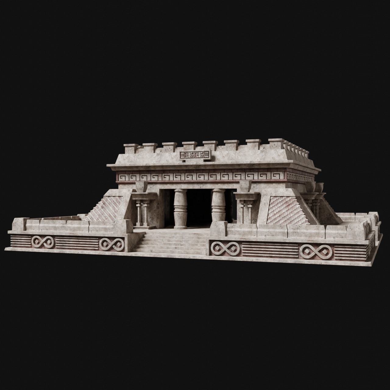 3D model AZTEC MAYAN INCA MESOAMERICA STONE HOUSE TEMPLE COLLECTION VR ...