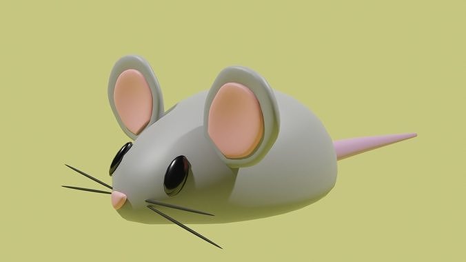 mouse cute 3D model 3D model | CGTrader