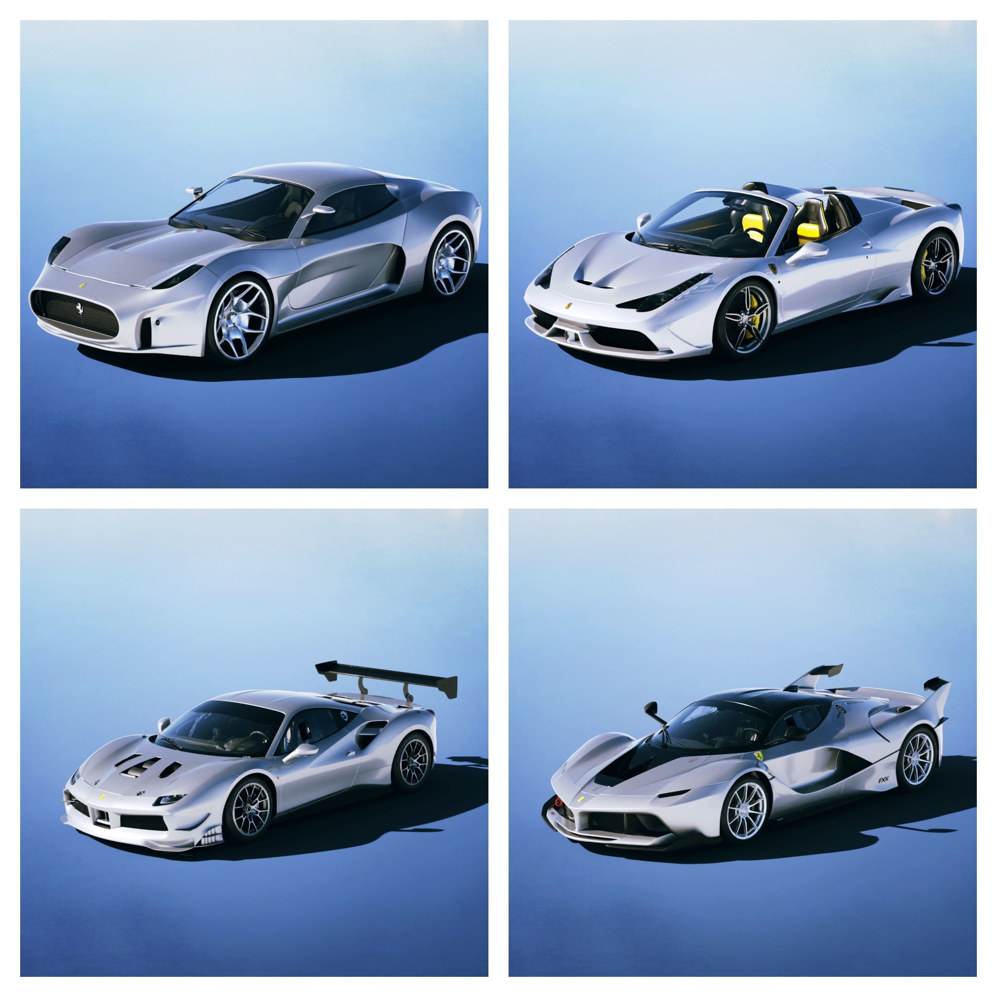 Ferrari Cars Collection VOL1 VR / AR / low-poly | CGTrader