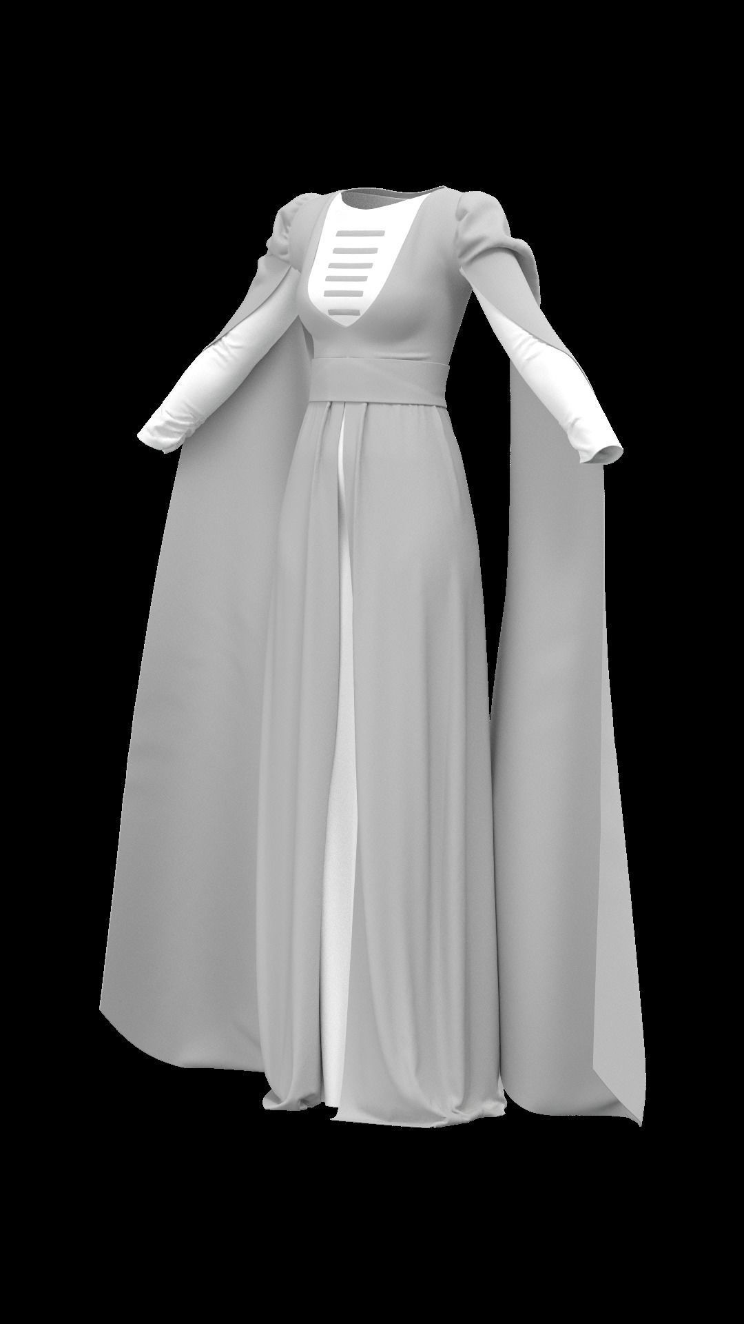 Ethnic Dress Marvelous Designer 3D model | CGTrader