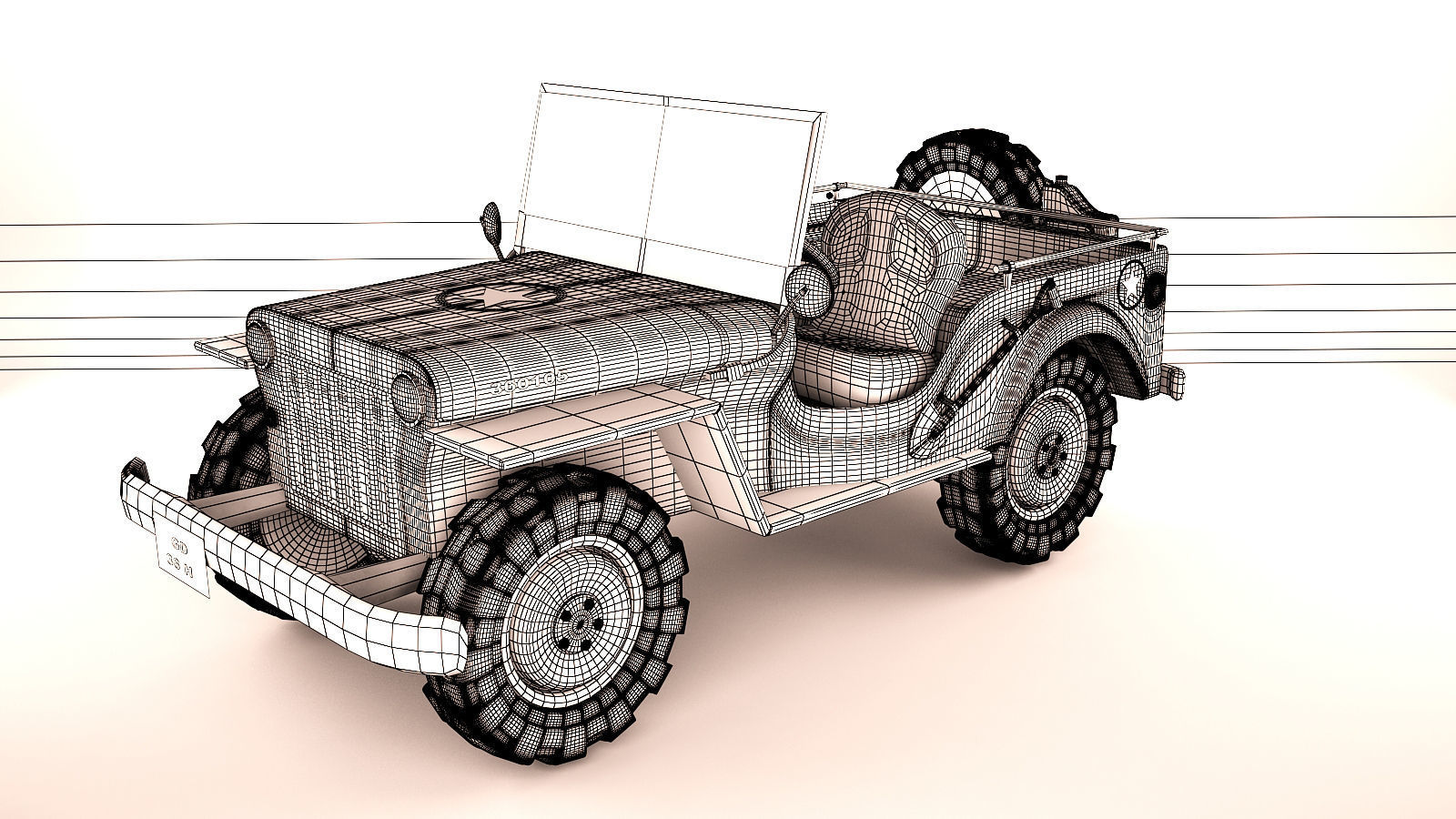 Willys Jeep 3D model | CGTrader
