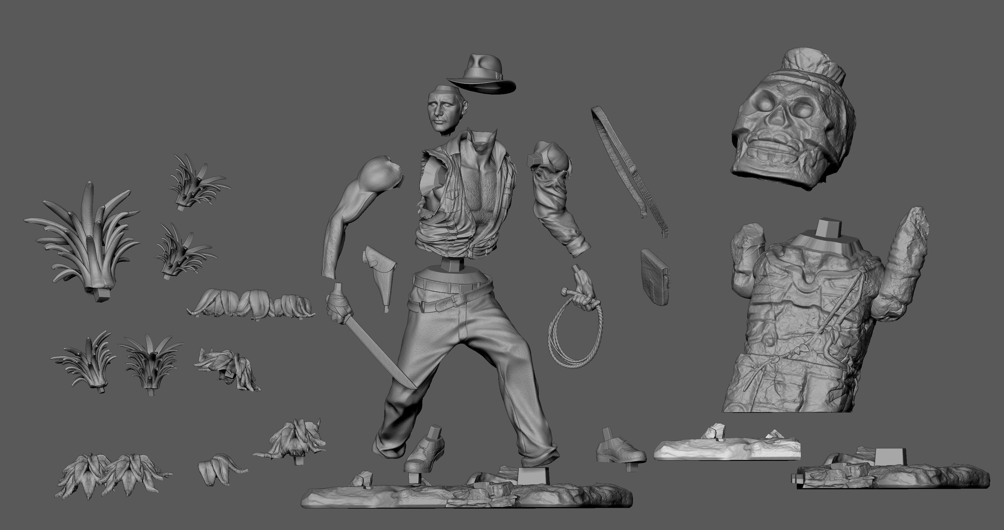 Indiana Jones 3D model 3D printable | CGTrader