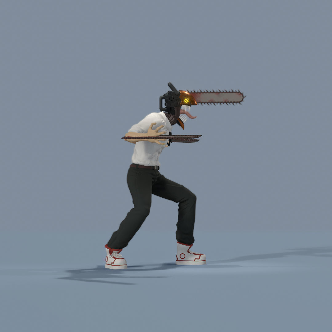 Denji in his hybrid form 3D model 3D printable | CGTrader