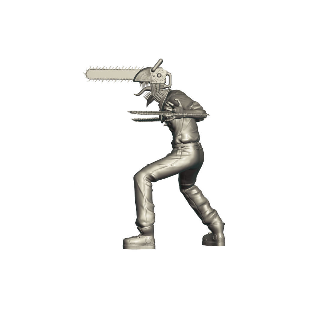 Denji in his hybrid form 3D model 3D printable | CGTrader