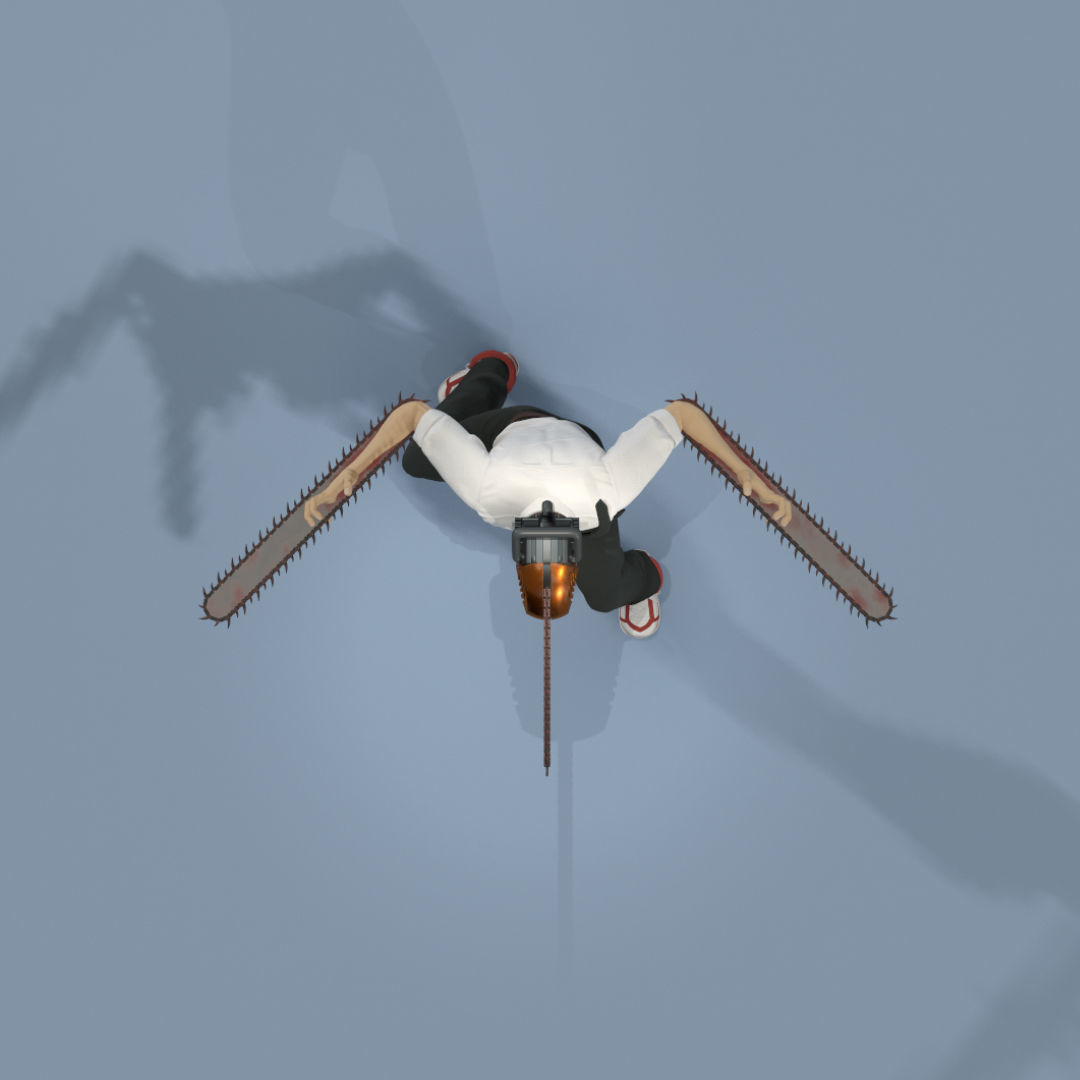 Denji in his hybrid form 3D model 3D printable | CGTrader