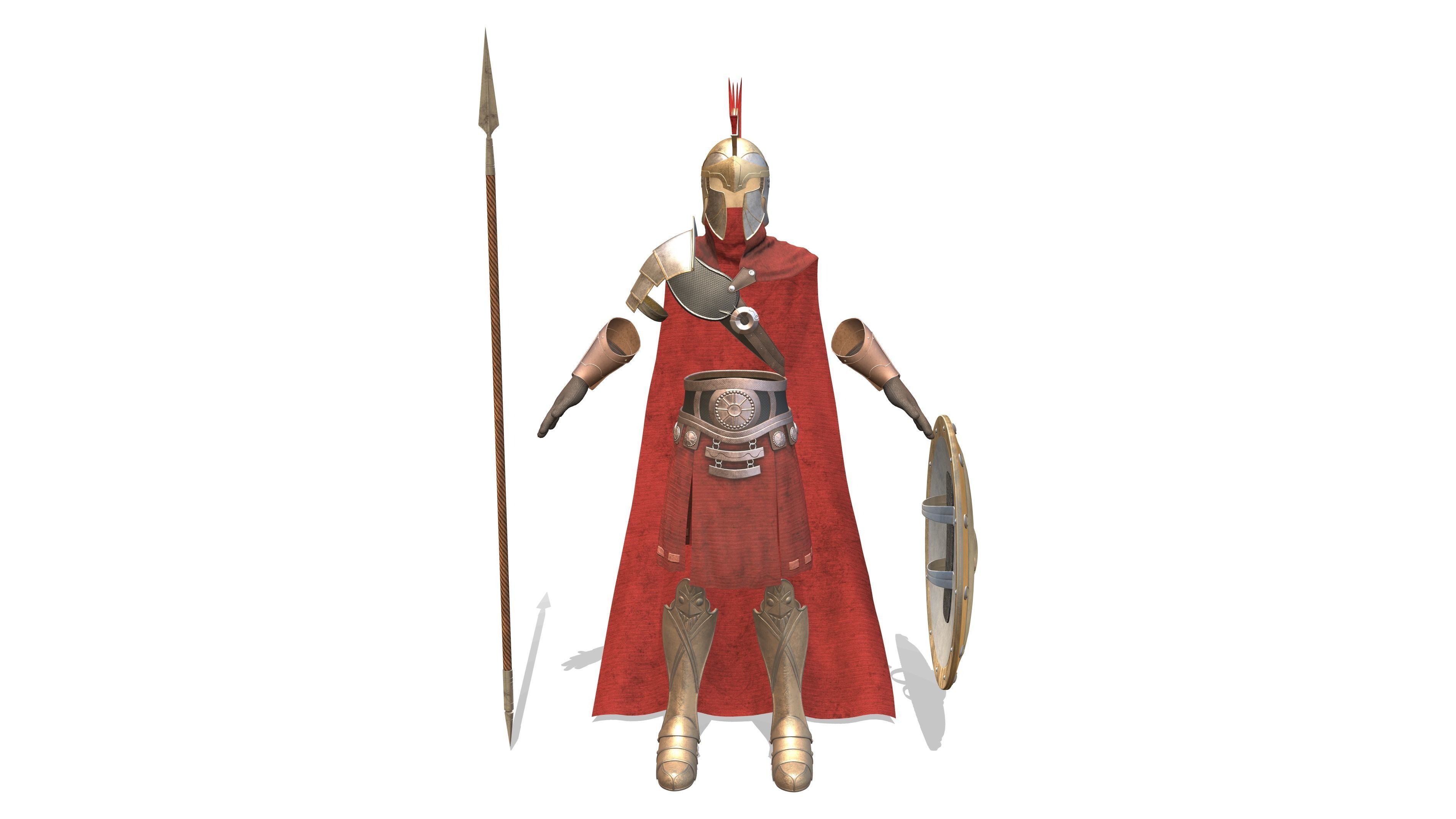 3D model Roman Soldier Full Uniform VR / AR / low-poly | CGTrader