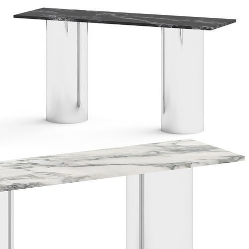 CB2 Luca Marble Console Table 3D model | CGTrader