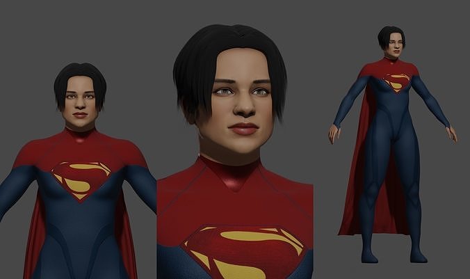 3D model Supergirl Sasha Calle VR / AR / low-poly | CGTrader