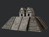 3D model PYRAMID TEMPLE AZTEC MAYAN INCA PLATFORM STAIRS COLLECTION VR ...