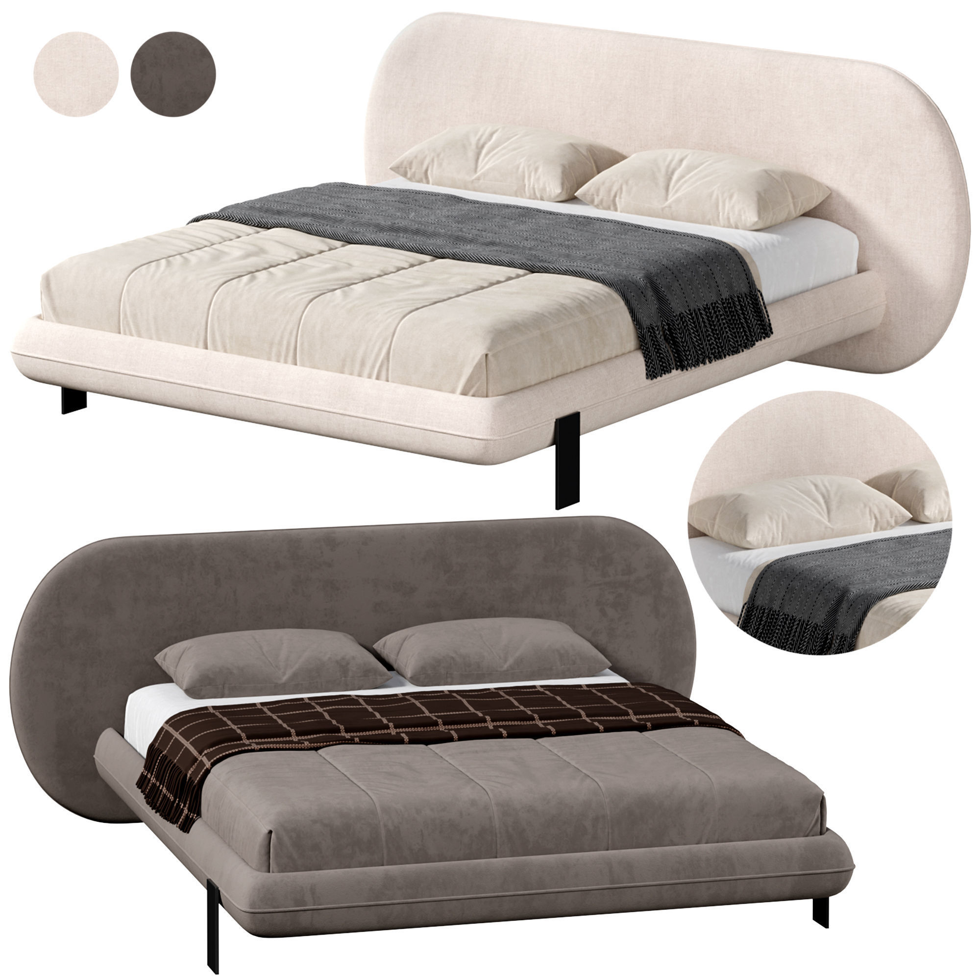 WABI BED by stels 3D model | CGTrader