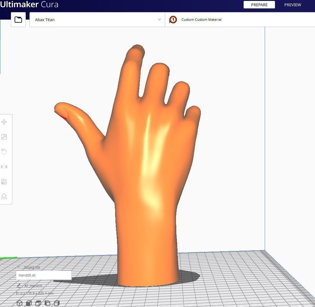 Hand STL M05 3D model 3D printable | CGTrader