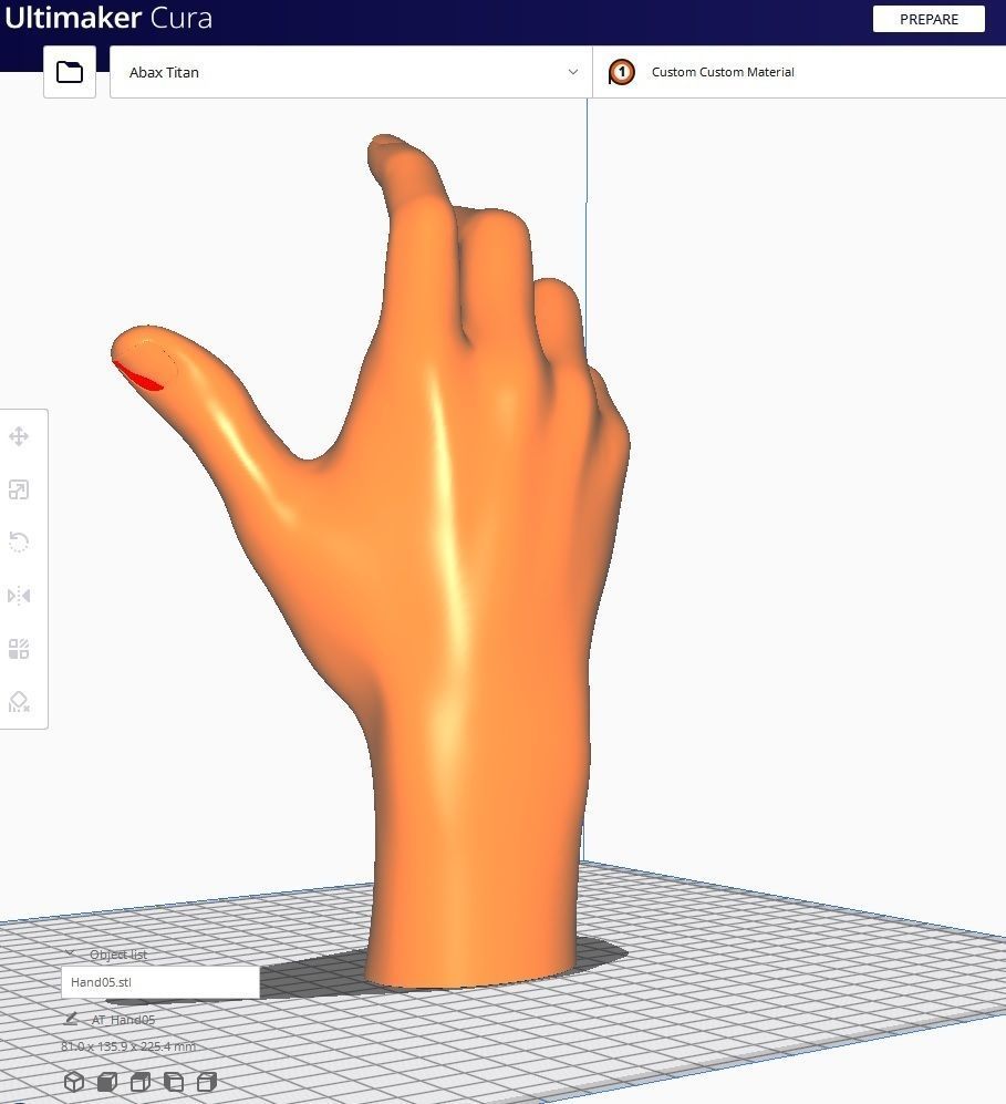 Hand STL M05 3D model 3D printable | CGTrader