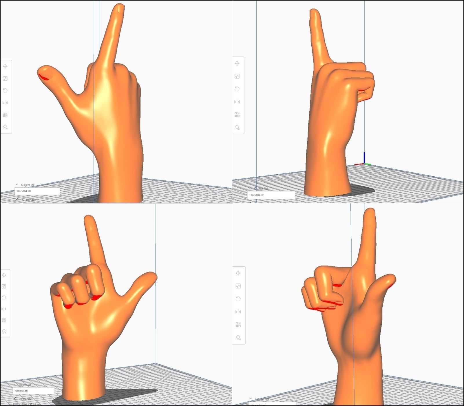 Hand STL M04 3D model 3D printable | CGTrader