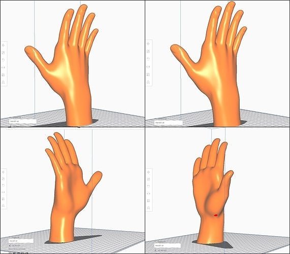 Hand STL M01 3D model 3D printable | CGTrader