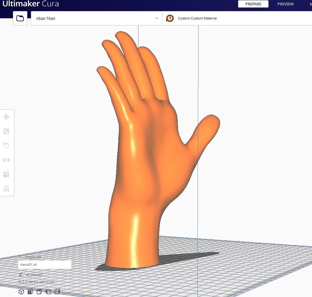 Hand for 3D printing Col01- 10 Poses 3D Model Collection | CGTrader