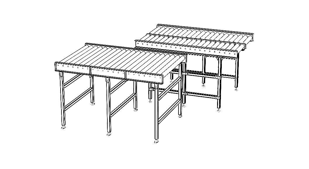 Free Roller Conveyor 3D model rigged | CGTrader