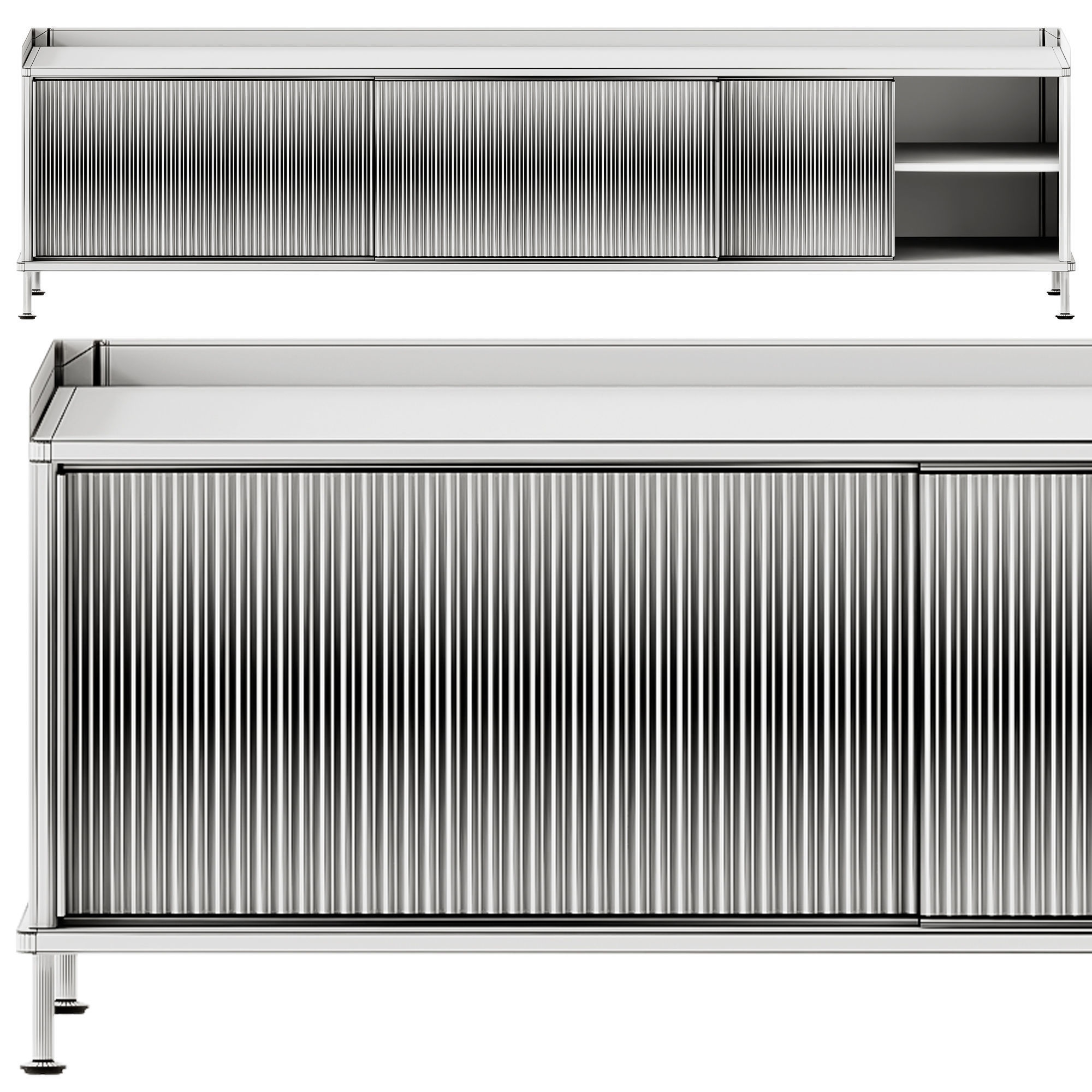 Muuto Enfold Sideboard Scandinavian Storage 3D model | CGTrader