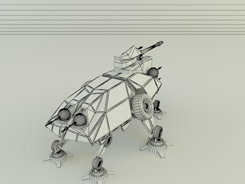 AT-TE Walker combat robot 3D model | CGTrader