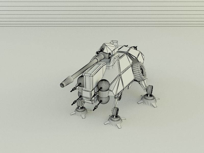 AT-TE Walker combat robot 3D model | CGTrader