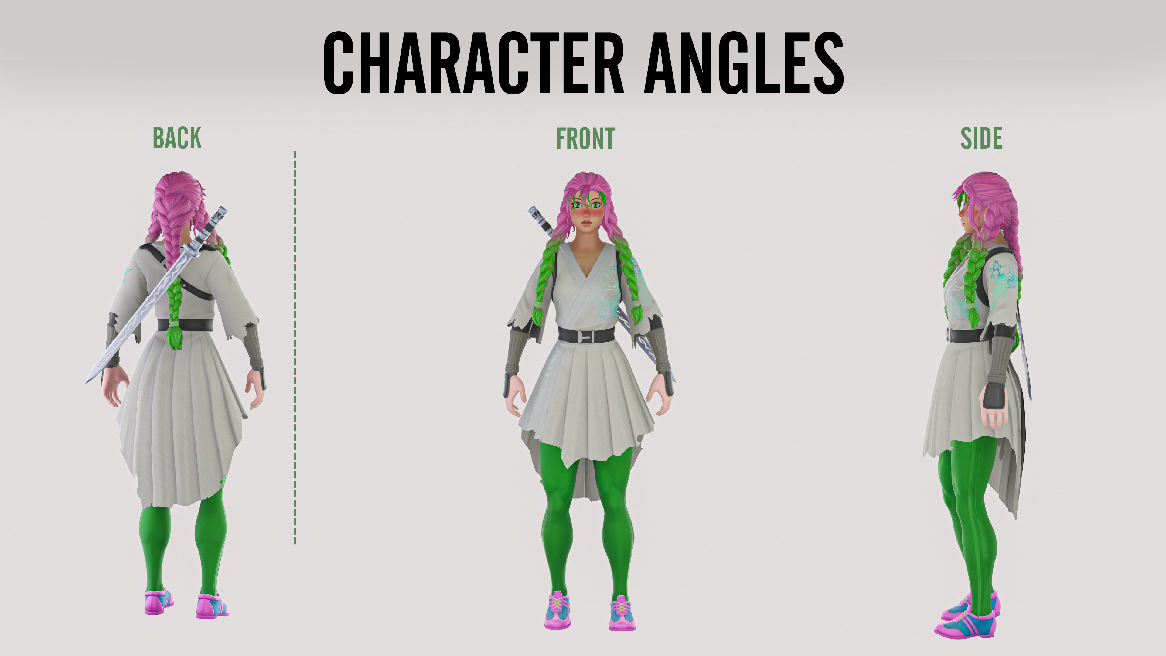 3D model Mitsuri Kanroji - Demon Slayer- Game Ready 3D model - Rigged ...