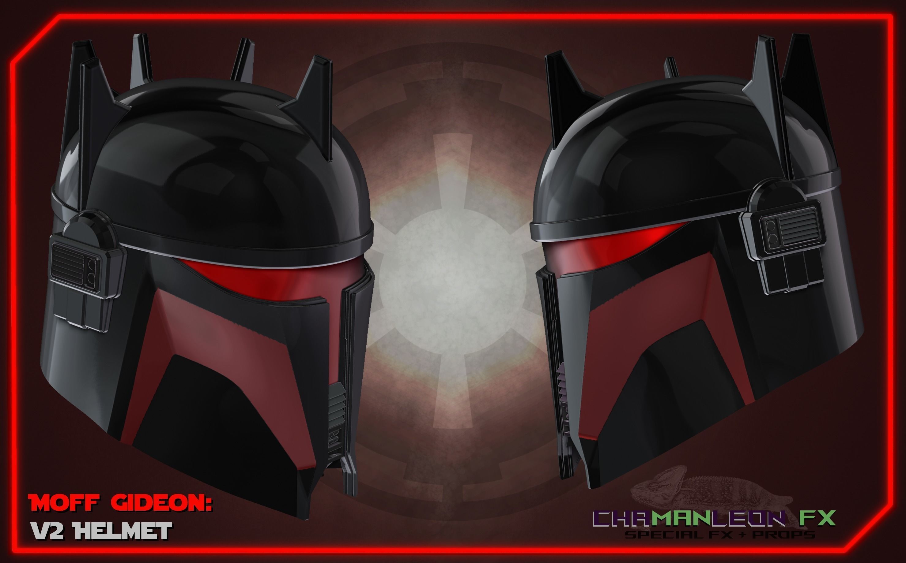 Moff Gideon Helmet Mandalorian 3D Print Cosplay Armor 3D model 3D ...
