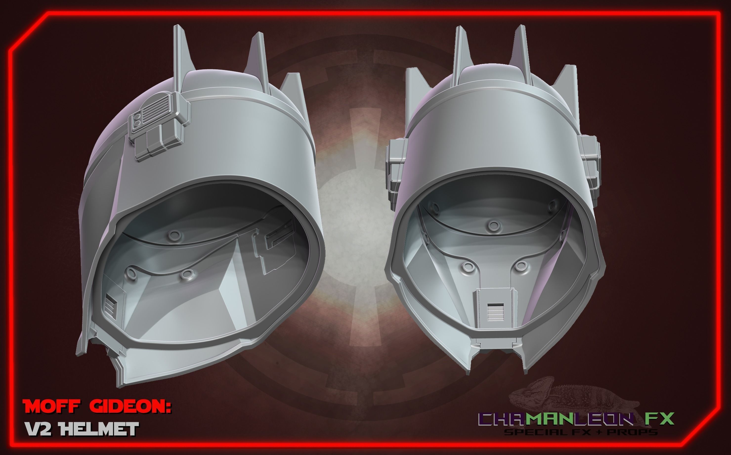 Moff Gideon Helmet Mandalorian 3D Print Cosplay Armor 3D model 3D ...