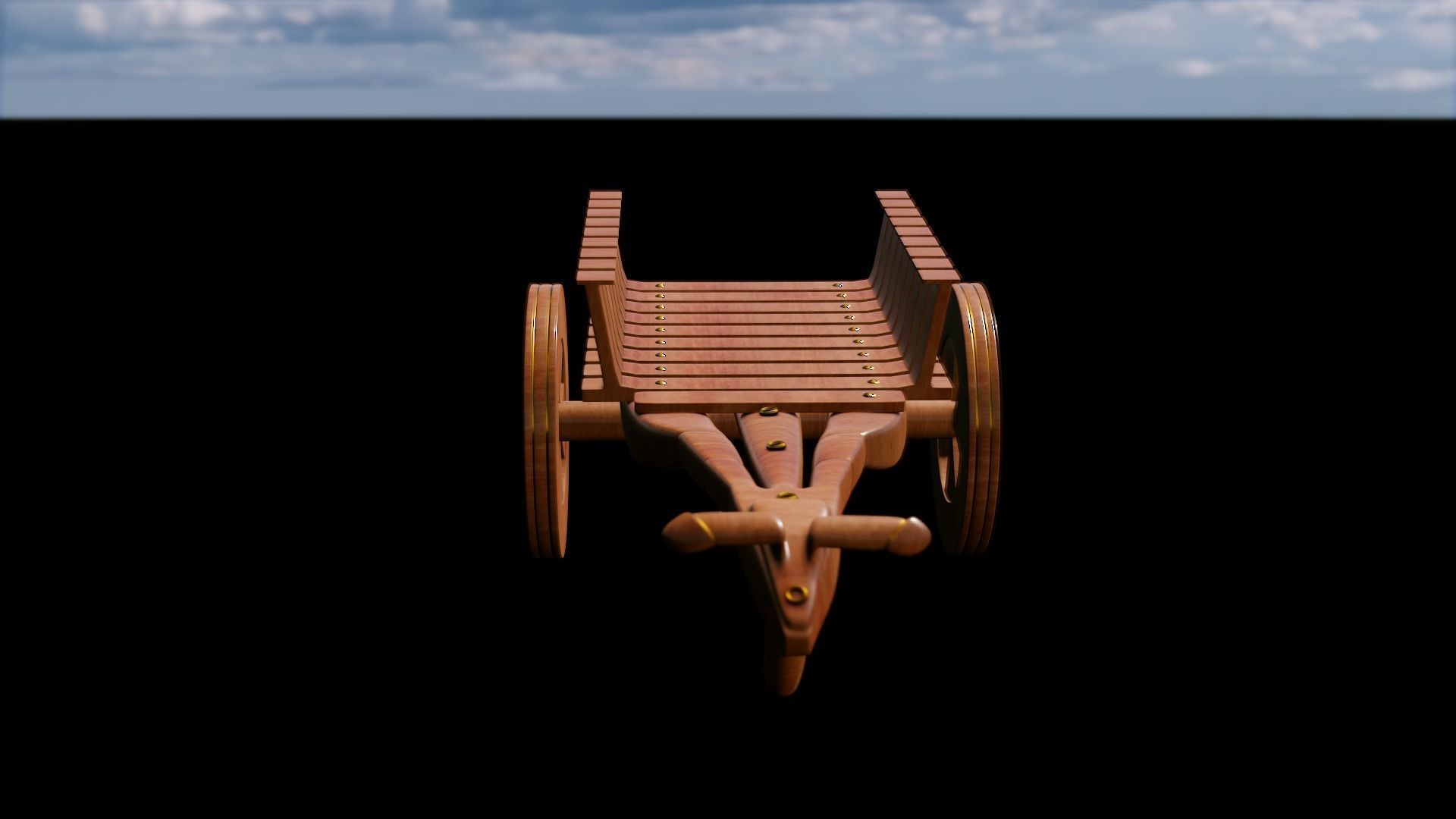 3D model Bull Cart 3D Model VR / AR / low-poly | CGTrader