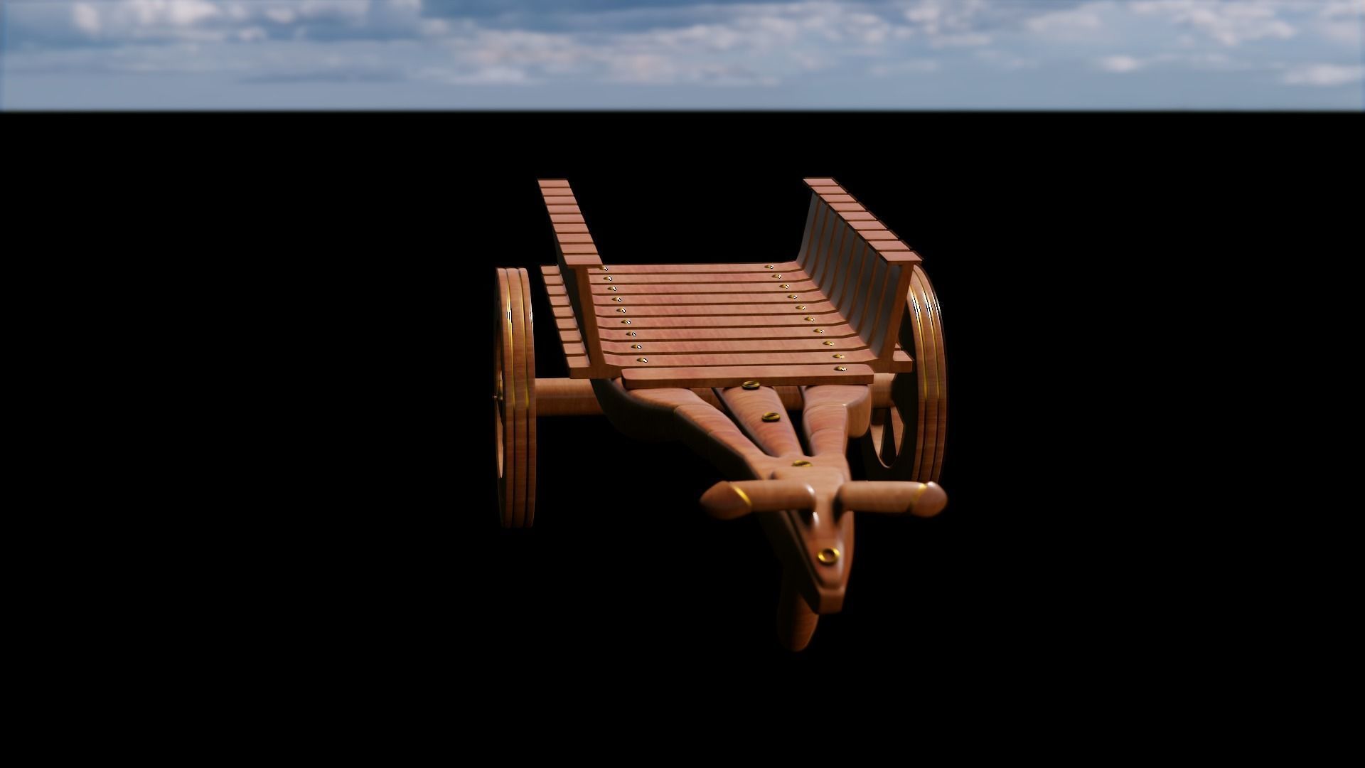 3D model Bull Cart 3D Model VR / AR / low-poly | CGTrader