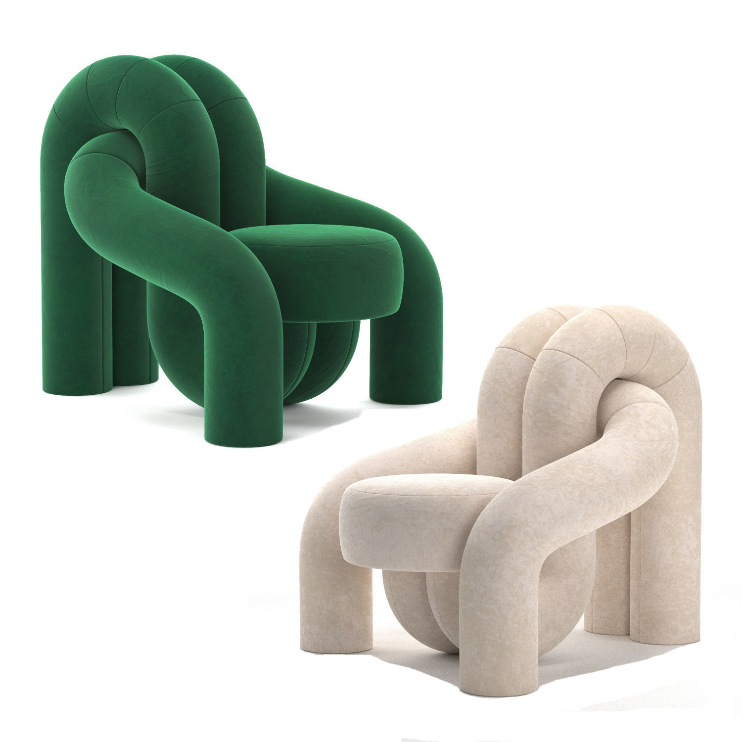 3D model Tangled Chair VR / AR / low-poly | CGTrader