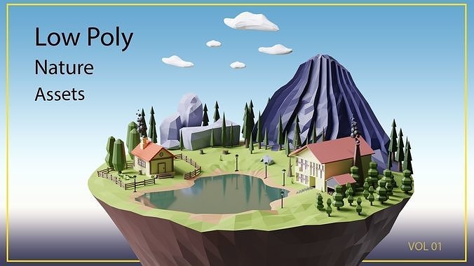 3D model Low Poly Nature Asset VR / AR / low-poly | CGTrader