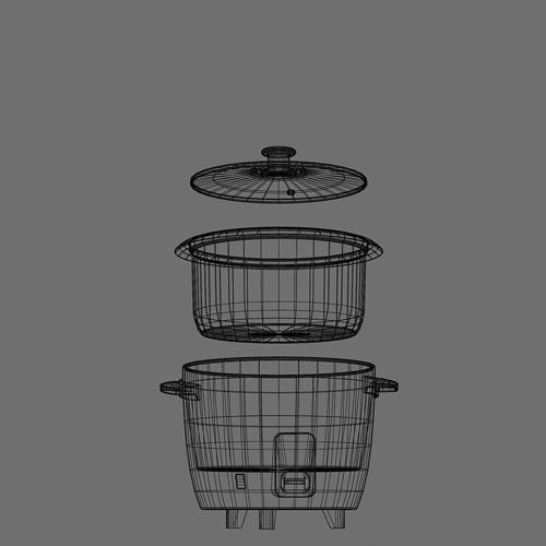 3D model Ricecooker Basic VR / AR / low-poly | CGTrader