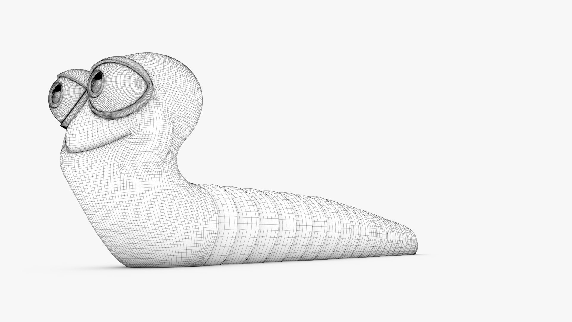 Articulated Worm free 3D model 3D printable | CGTrader