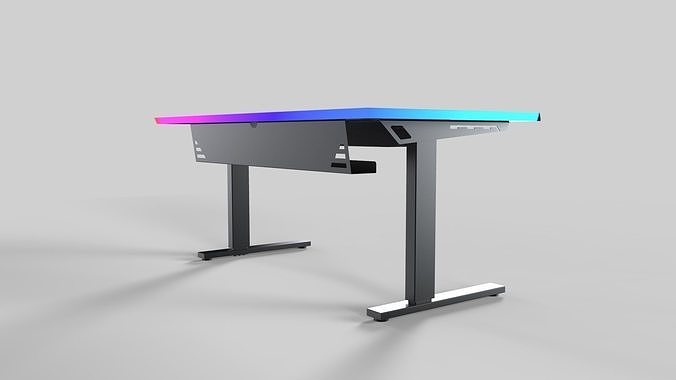 GAMING DESK-RGB-A-3D model 3D model | CGTrader