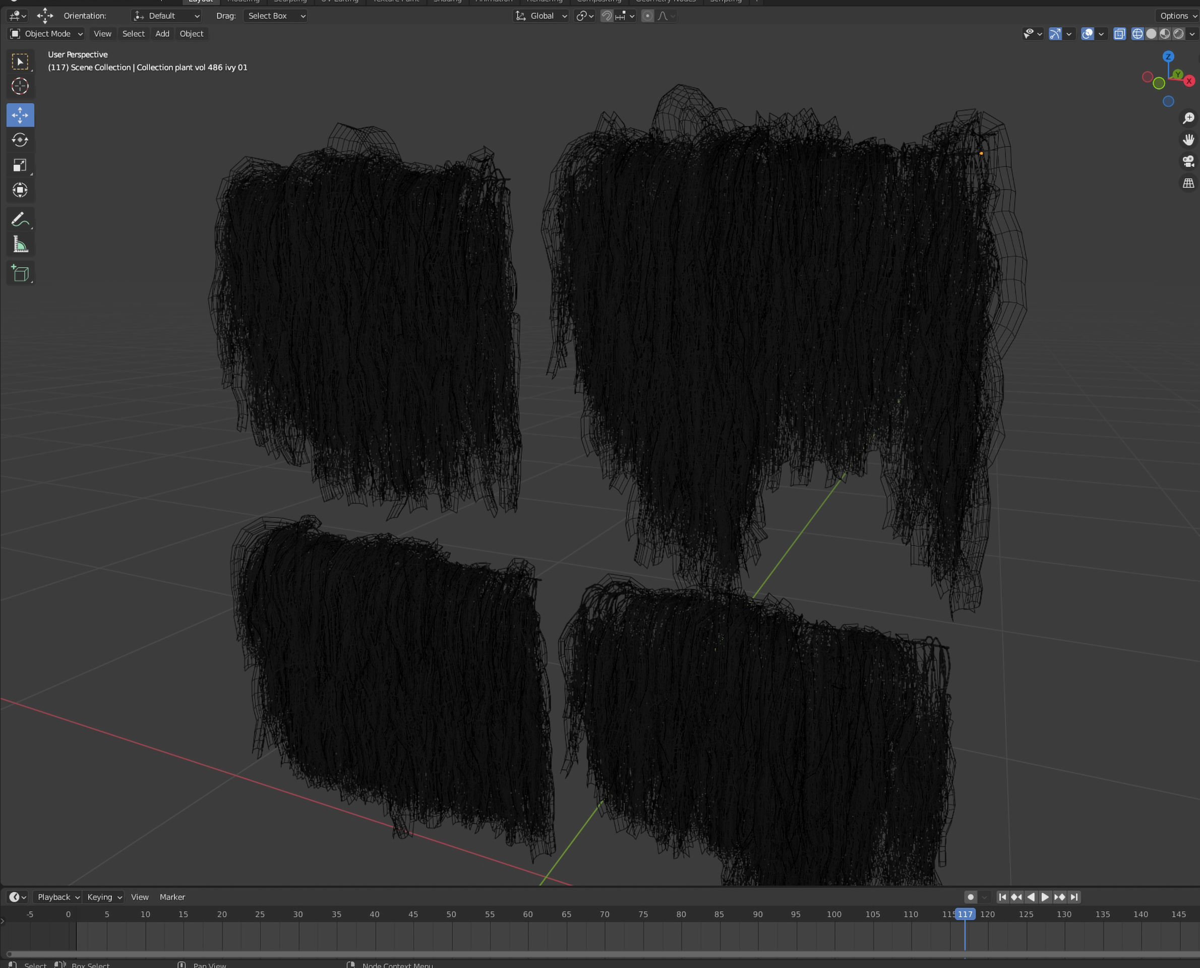 Collection plant vol 486 - outdoor - leaf - ivy - blender model 3D ...
