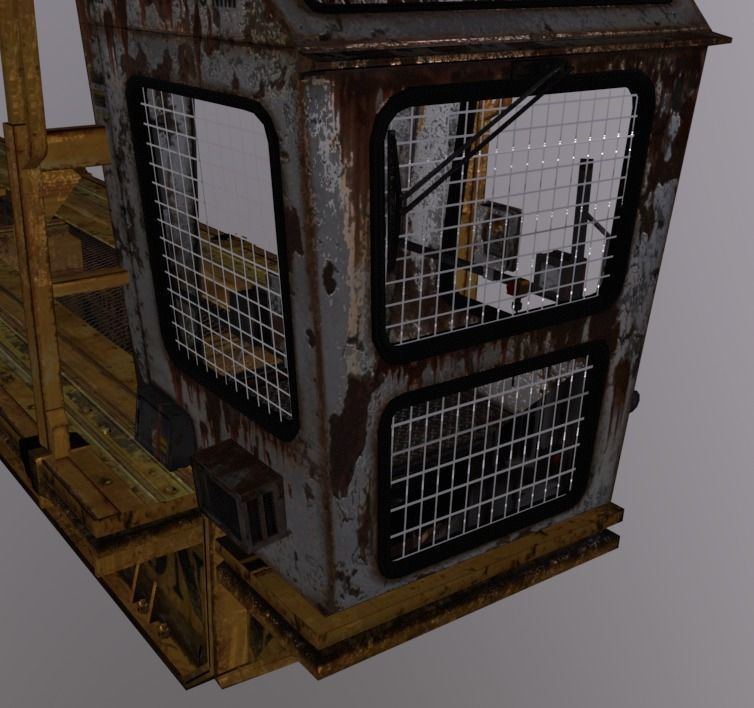 3D model Crane Elevator VR / AR / low-poly | CGTrader