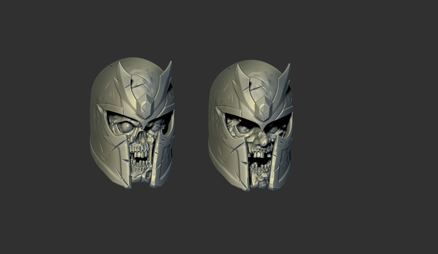 MAGNETO ZOMBIE 1 12 HEAD HELMET 3D model | CGTrader