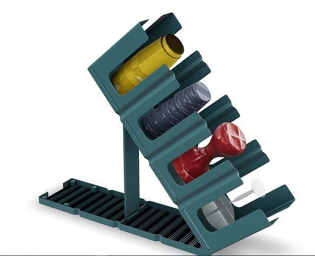 ABS plastic kitchen utensil holder 3D model | CGTrader