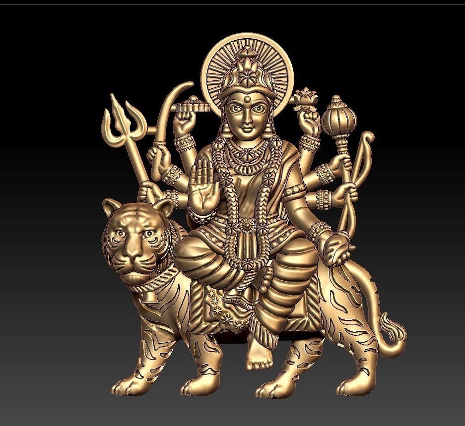 DURGA DEVI PENDENT 3D model 3D printable | CGTrader