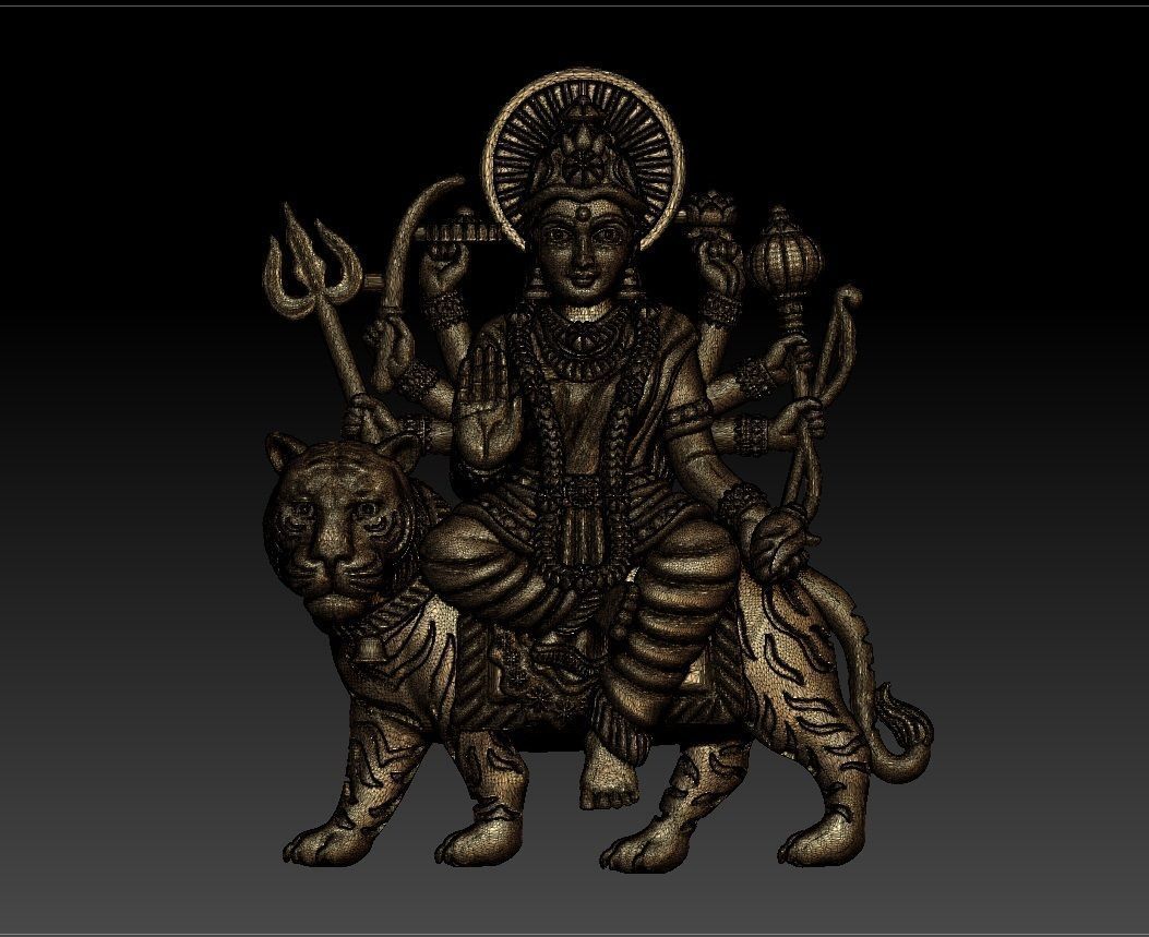 DURGA DEVI PENDENT 3D model 3D printable | CGTrader
